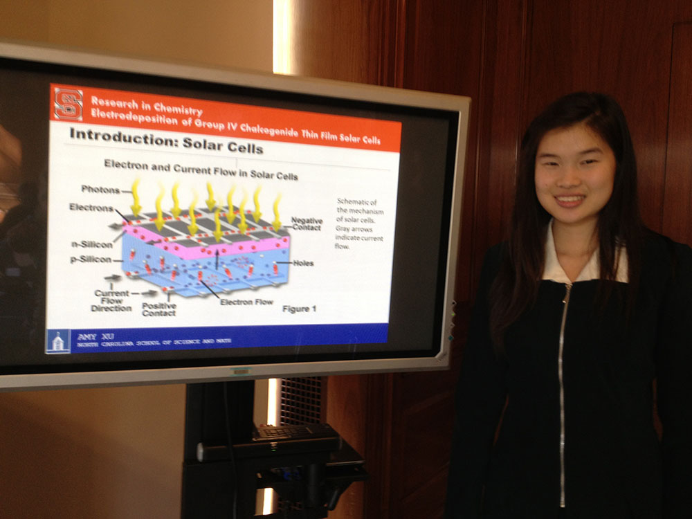 Amy Xu - North Carolina Science, Mathematics, and Technology Education ...